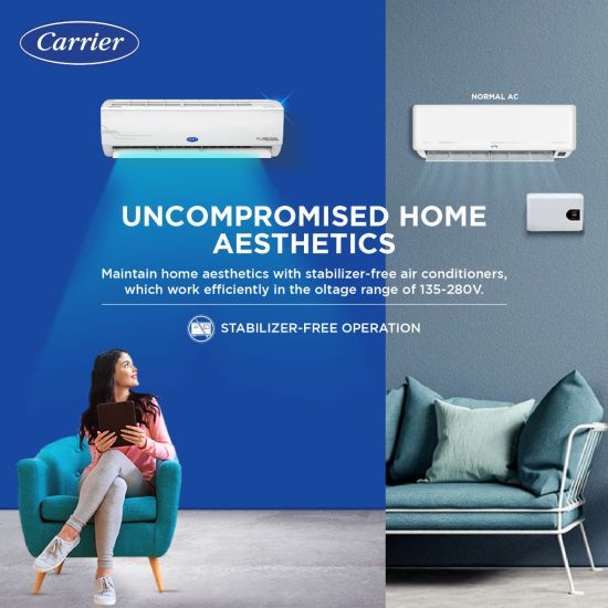 Carrier 1.2 Ton 5 Star AI Flexicool Inverter Split AC 14K Ester EXI